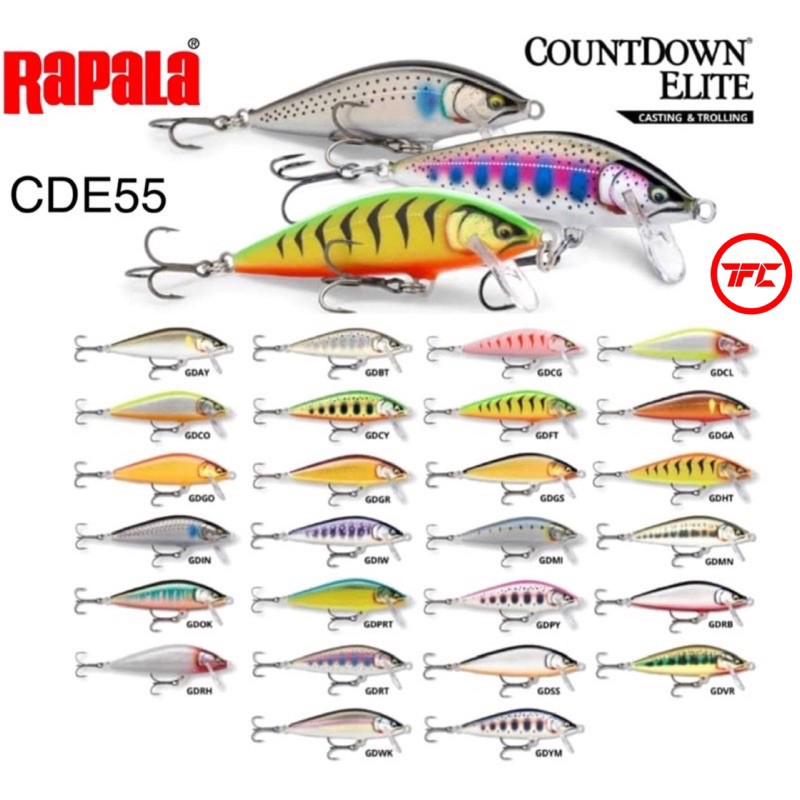Vobler Rapala CountDown Elite CDE55-75 » Spletna ribiška trgovina Trofeja