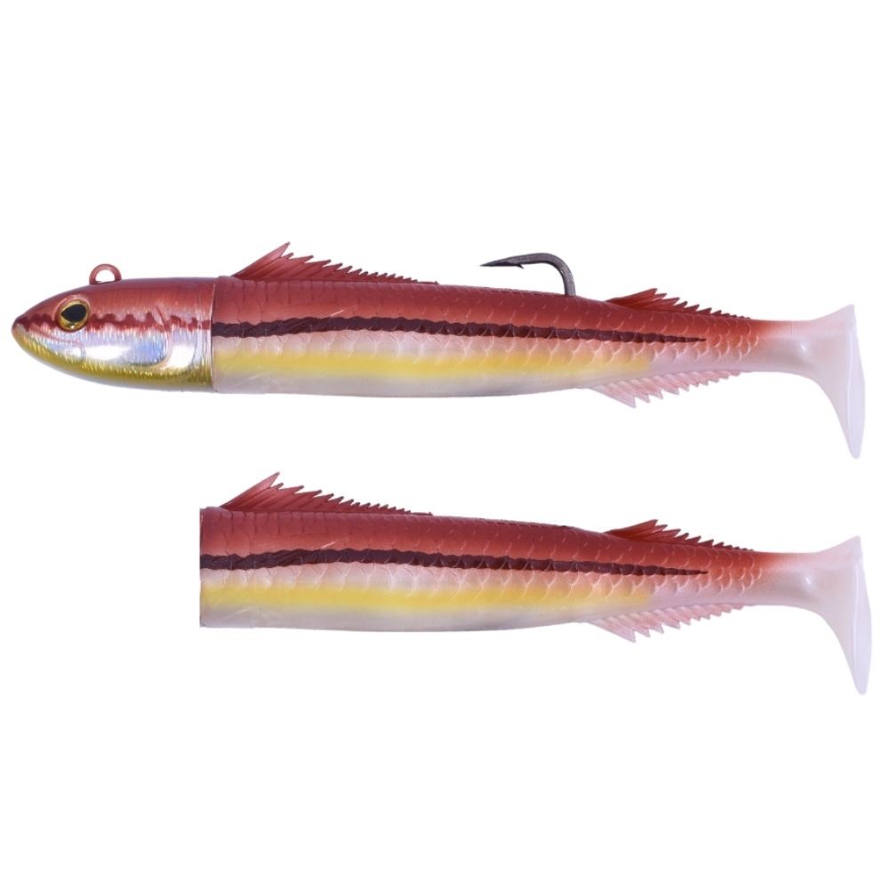 JLC Saltwater Rubber Jigging Soft Bait REAL FISH Combo 150-200gr Julia ...