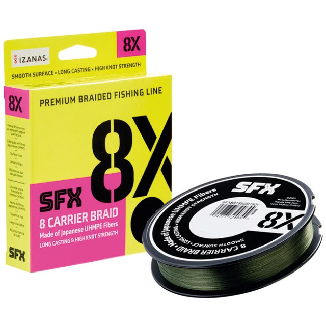 Pletena Vrvica Sufix SFX 8X Light Green 0,104-0,235mm/135m » Spletna ribiška trgovina Trofeja