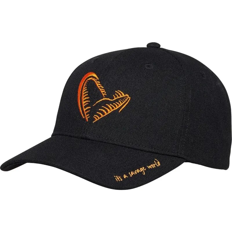 Kapa Savage Gear Jaw Baseball Cap Black » Spletna ribiška trgovina Trofeja