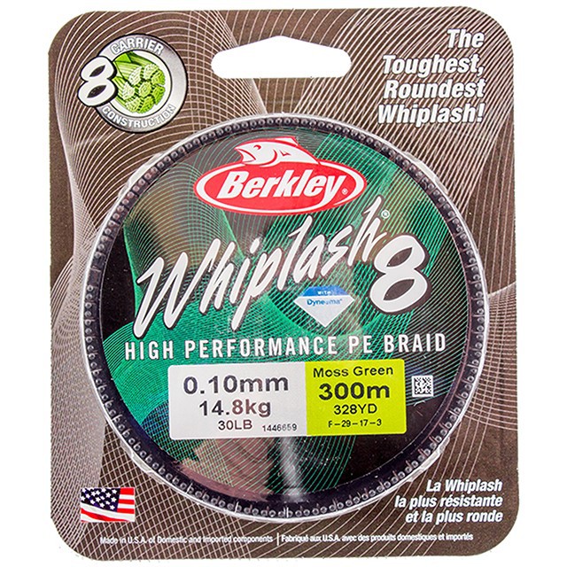 Berkley Braid Whiplash 8x Green- 014-0,28mm/300m » Spletna ribiška ...