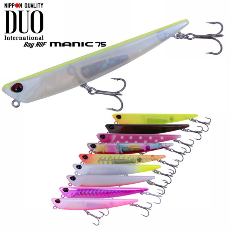 DUO Topwater Sinking Pencil Lure BAY RUF MANIC 75 » Spletna ribiška ...