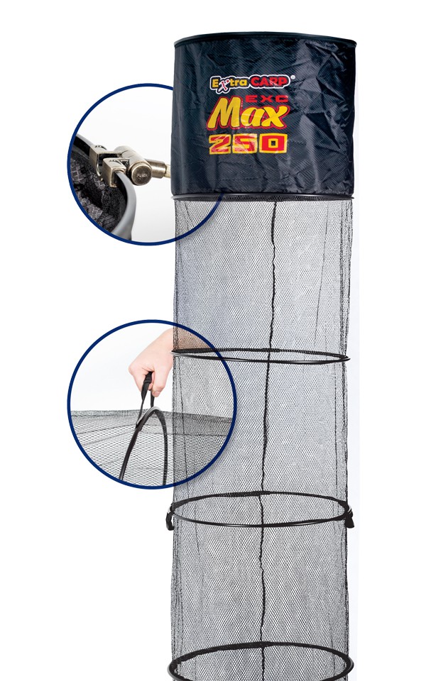 Mreža Extra Carp Keep Net Max Rubber 2,5m » Spletna ribiška trgovina ...