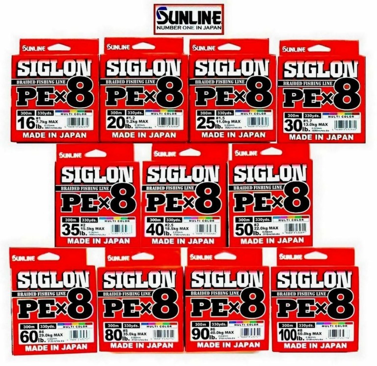 Pletena Vrvica Sunline Siglon X8 Multicolour 20-100lb/300m » Spletna ...