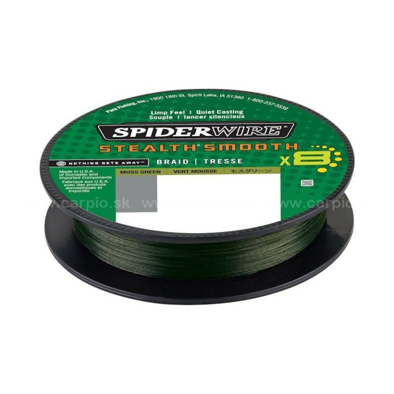 Spiderwire Stealth Smooth 8x Moss Green 0,06-0,33mm/300m » Spletna ...